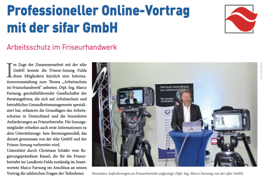 sifar GmbH | arbeitsschutz. praktisch. sicher.